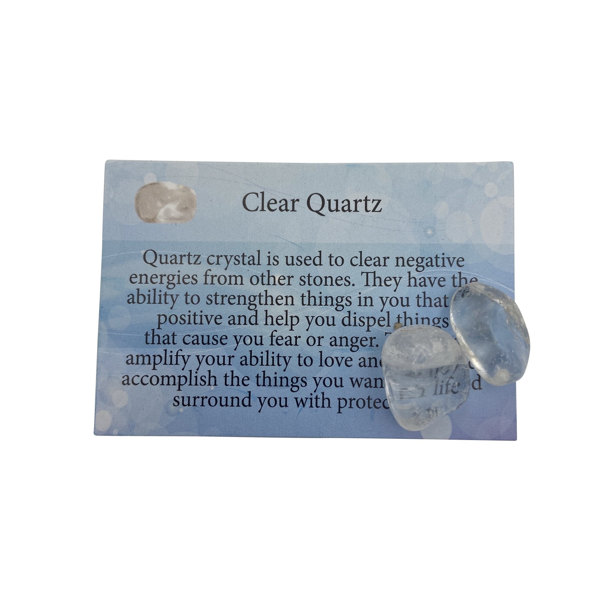Clear Quartz Information Card | East Meets West USA