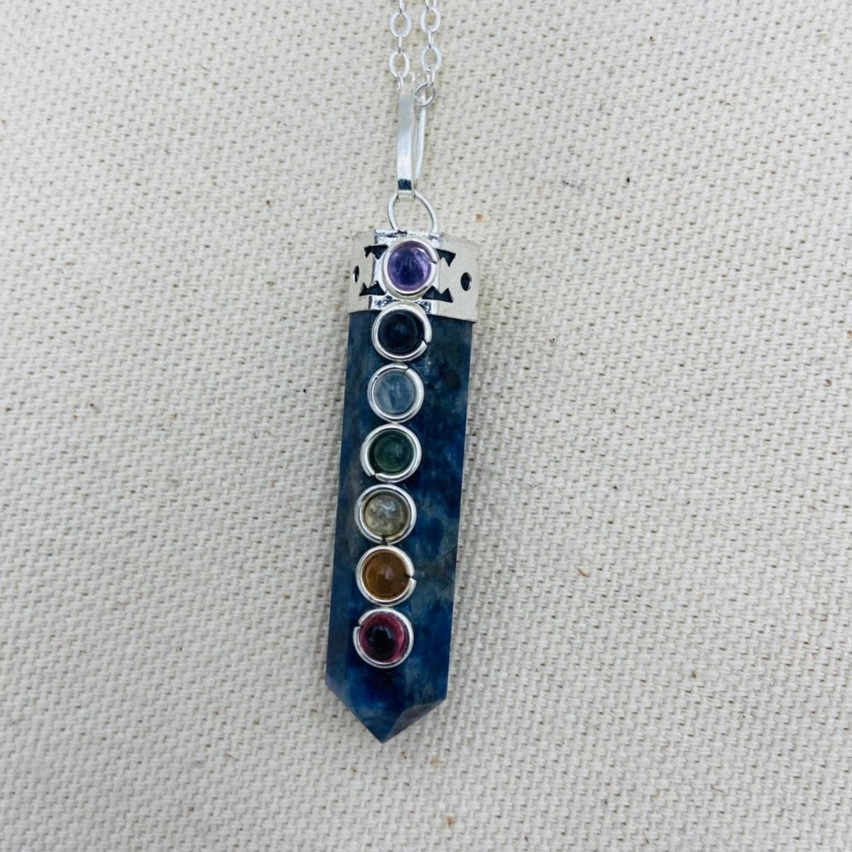 Crystal Chakra Pendent Necklace