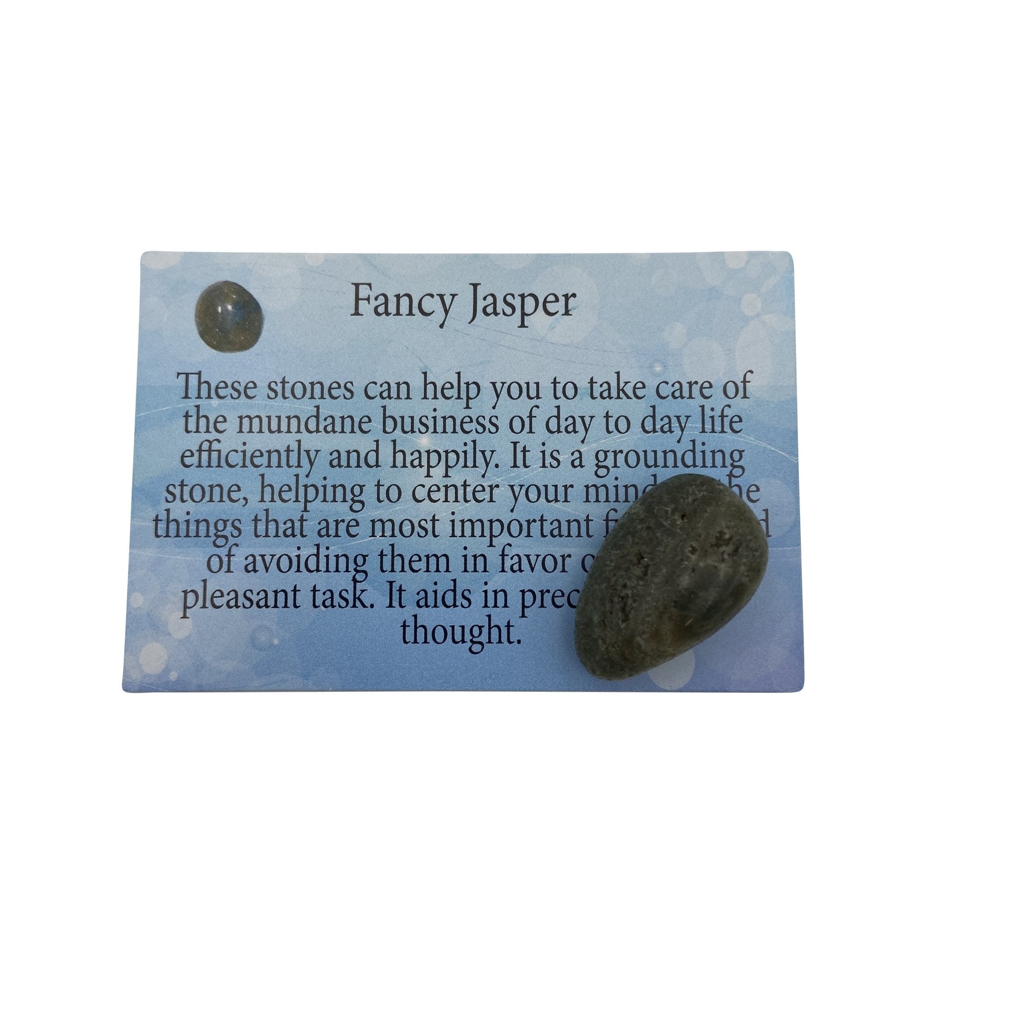 Fancy Jasper Information Card | East Meets West USA