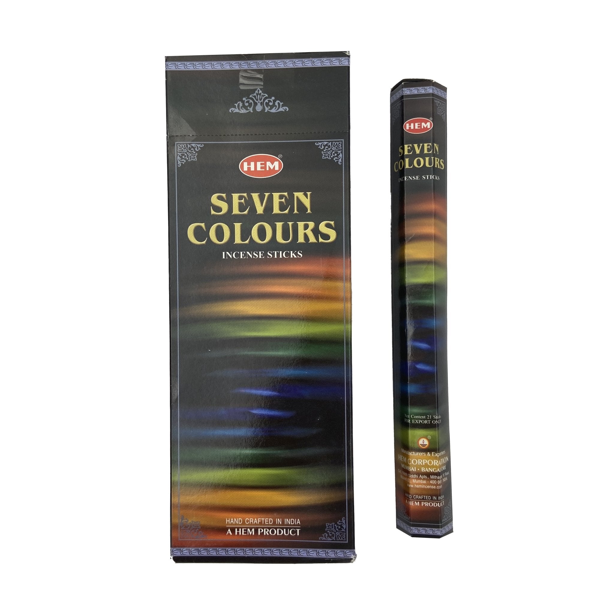 HEM 7 Colors Incense Sticks | East Meets West USA