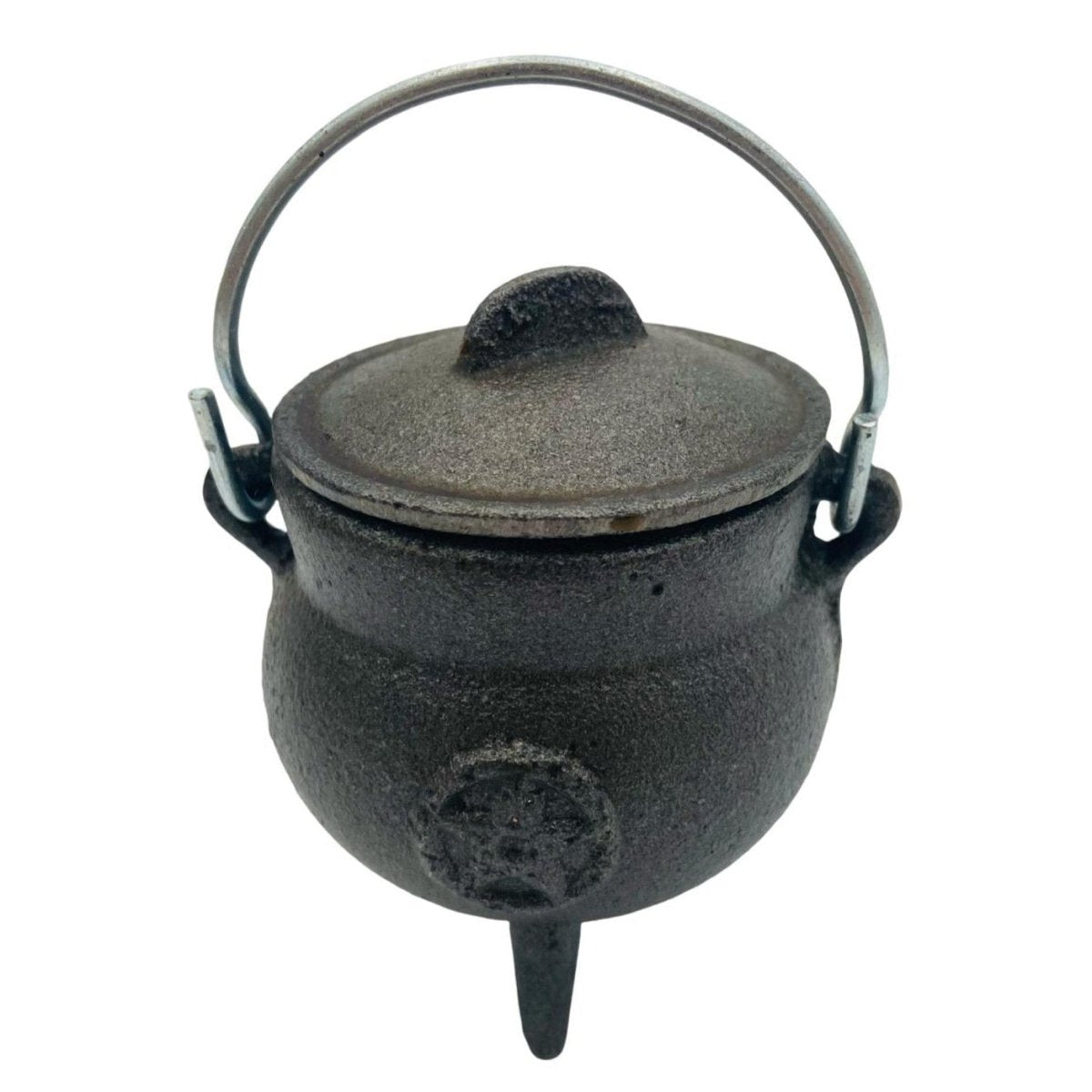 Mini Cast Iron Pentacle Cauldron