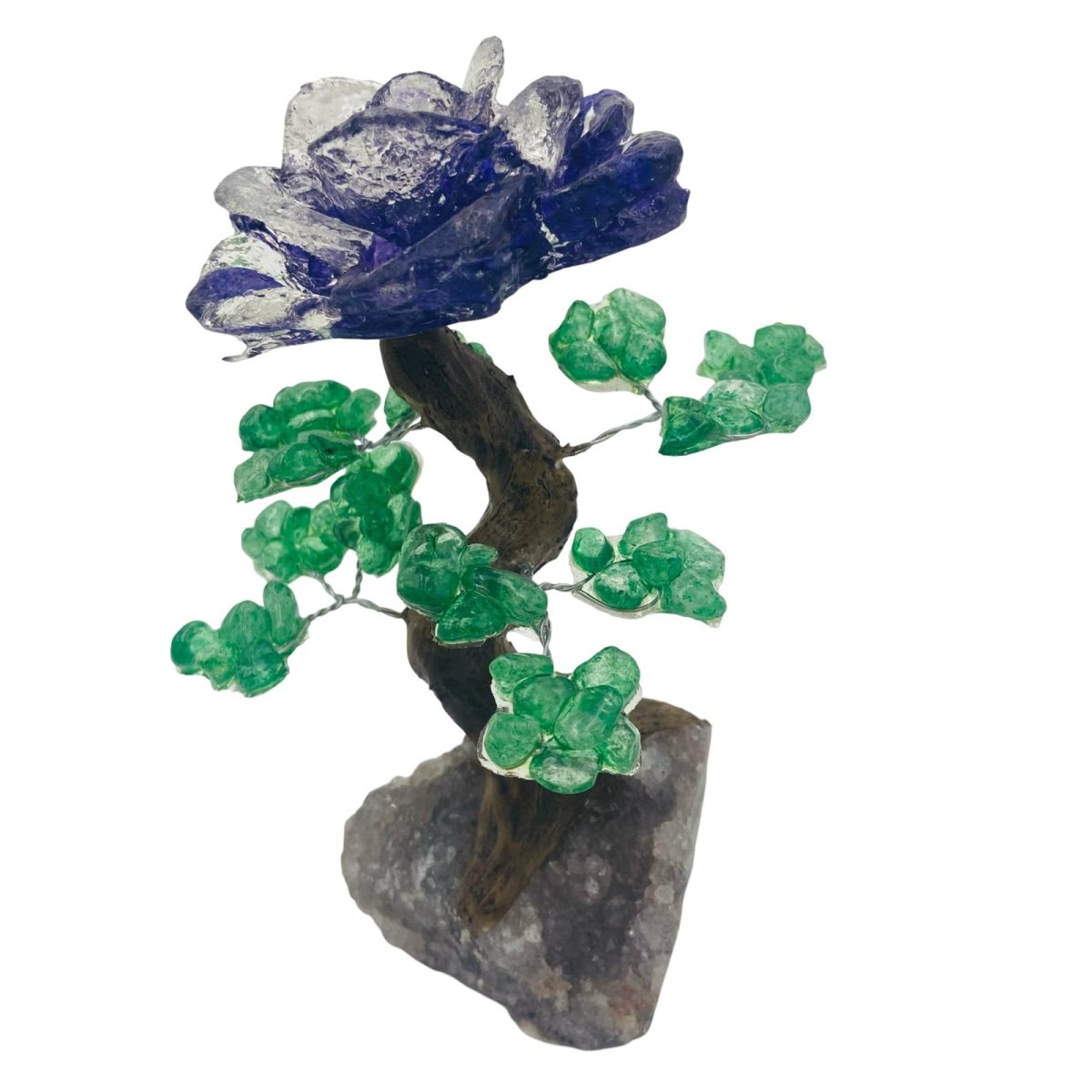 Single Resin Rose w/ Crystal Base