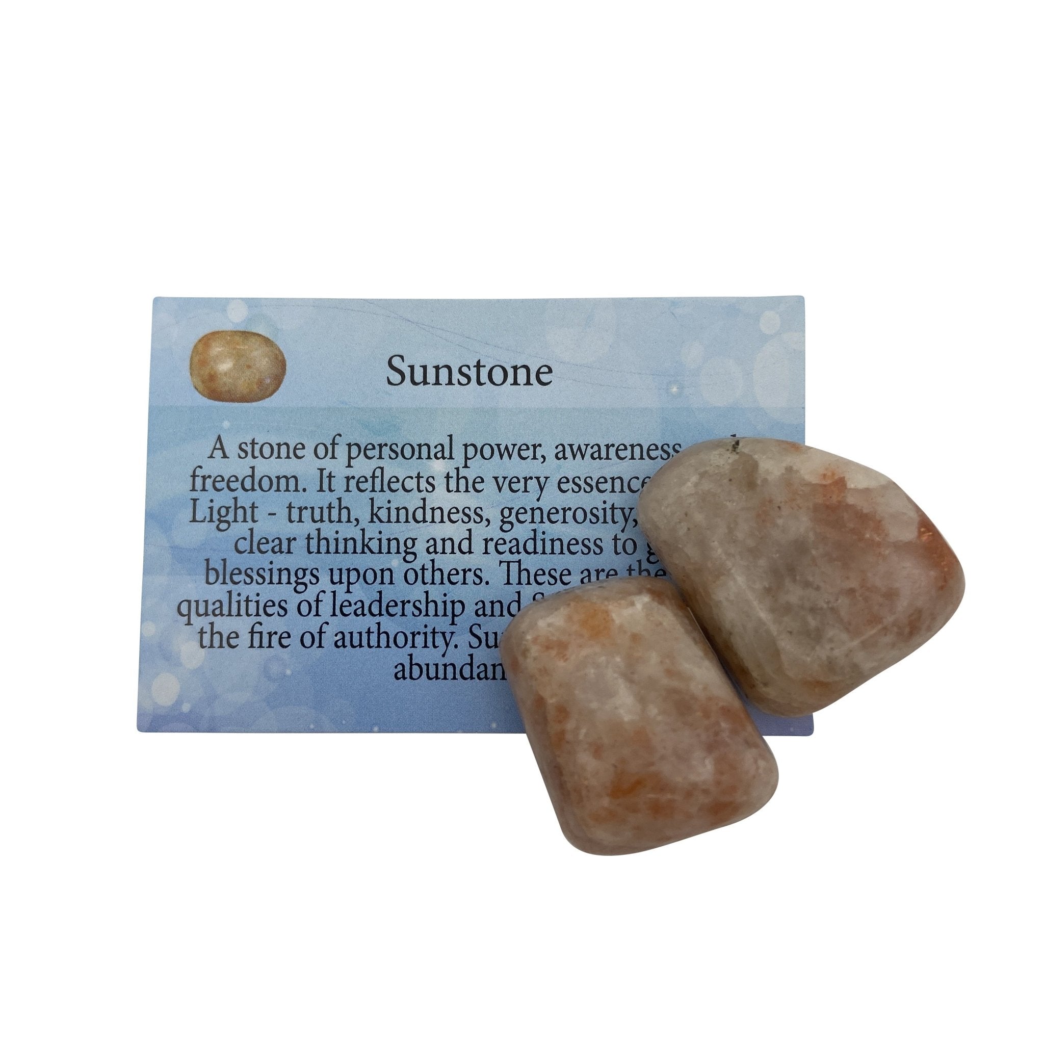 Sunstone Information Card | East Meets West USA