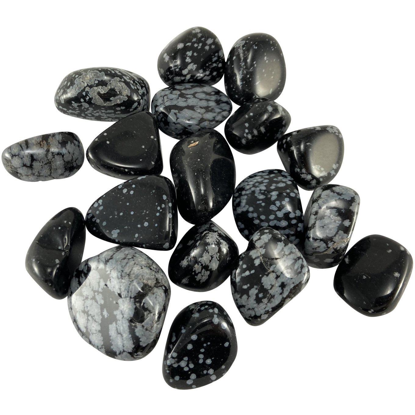 Tumbled Snowflake Obsidian | East Meets West USA