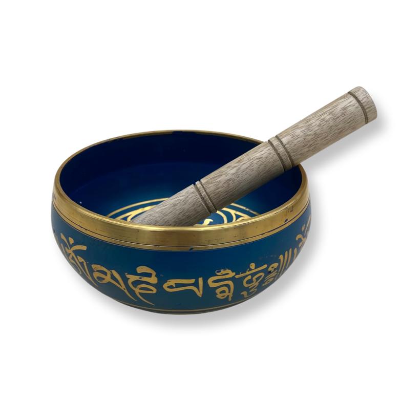 Blue Sanskirt Singing Bowl | East Meets West USA