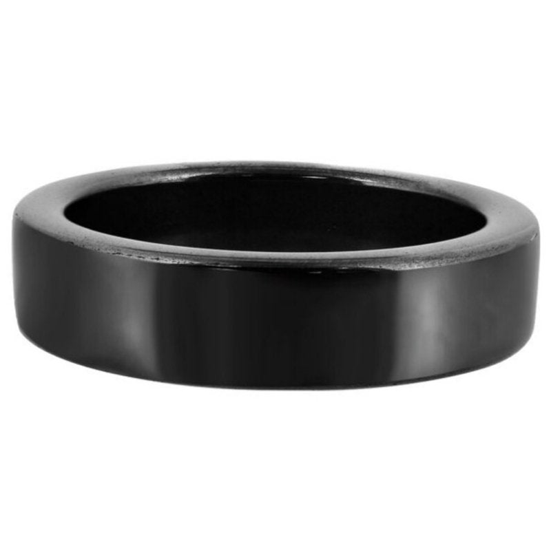Hematite Flat Ring for EMF Protection