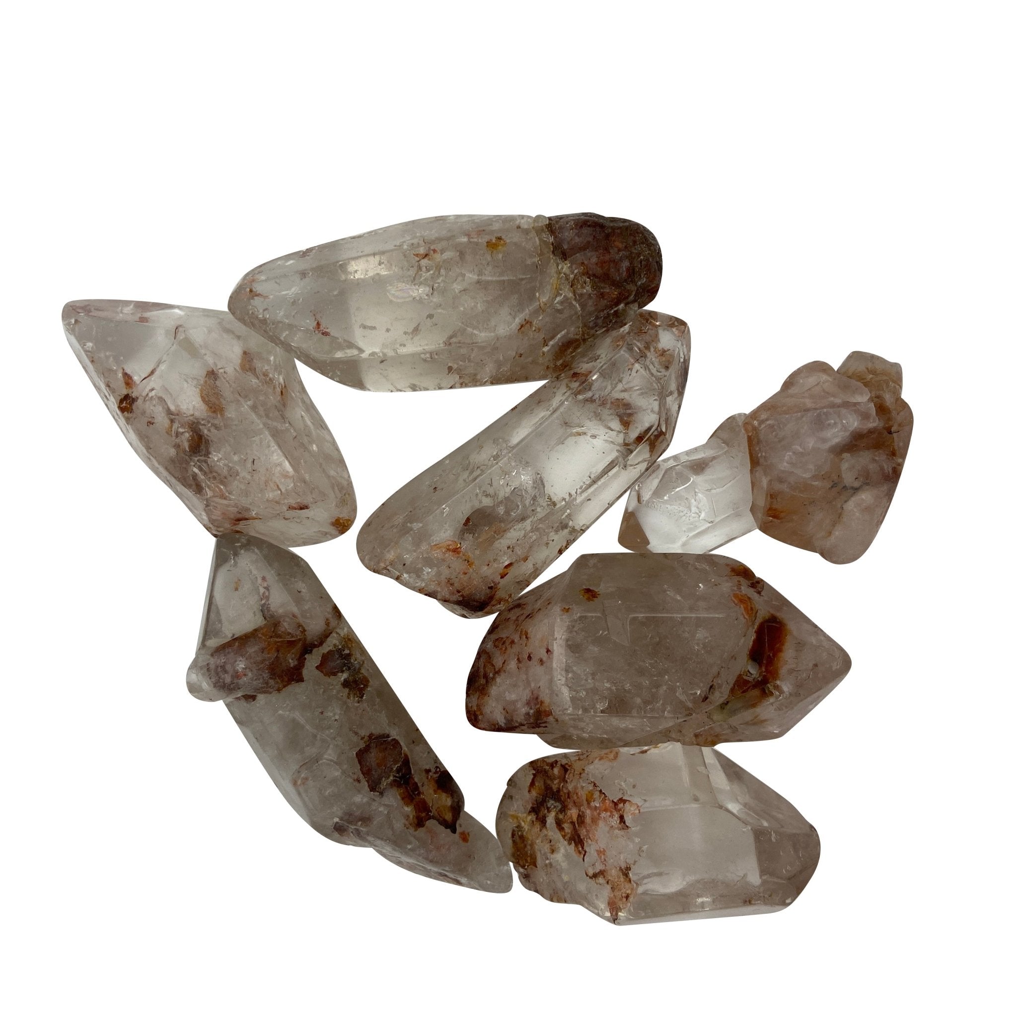 Rough Clear Quartz w/ Red Calcite | East Meets West USA